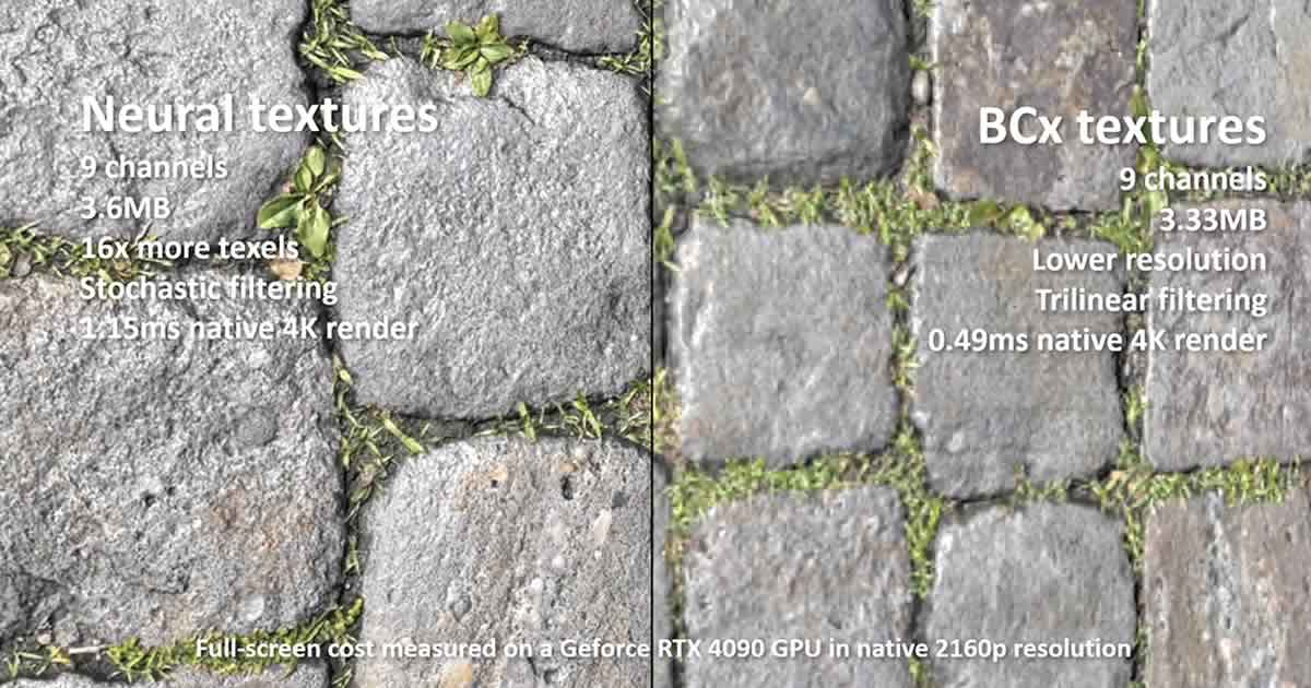 Nvidia Introduces Neural Texture Compression Algorithm To Address Growing Demand For Video Memory